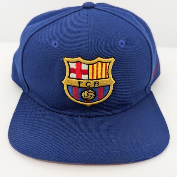 Nike | Accessories | Nike Fc Barcelona Fcb Snapback Hat Blue Red Swoosh ...